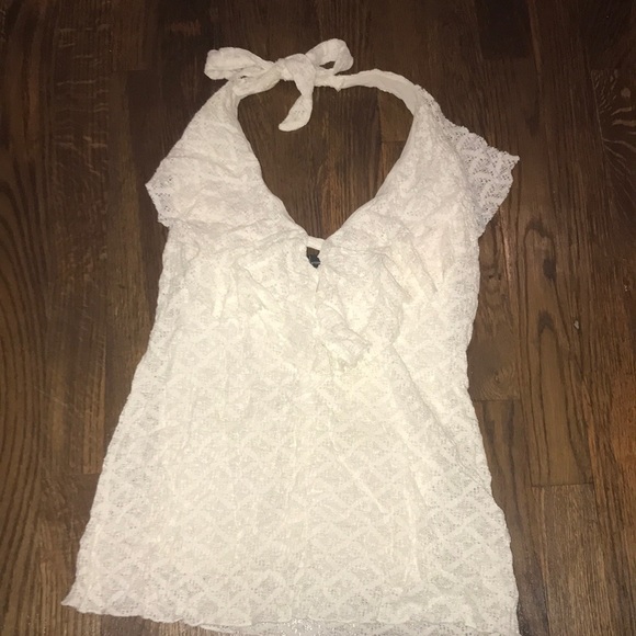 Moda International | Tops | Vintage Victorias Secret Moda Lace Halter ...